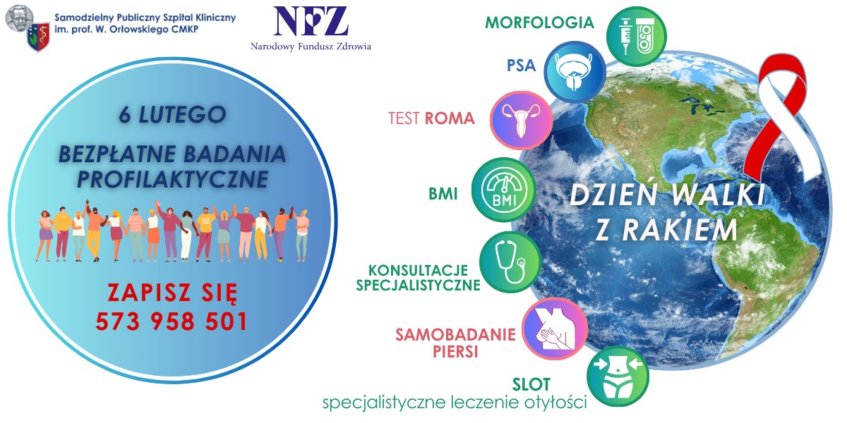 ZAPRASZAMY NA BEZPŁATNE BADANIA PROFILAKTYCZNE